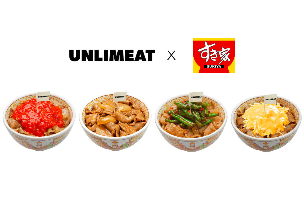 UNLIMEAT Launches Alternative Meat Menu Items at Gyudon Chain Sukiya's